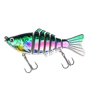 Grebest Fishing Lures,10cm 15.6g Plastic Artificial Lifelike Fake Lure Fishing Tackle Tools Accessory for Fishing Enthusiast Fishing Lovers Bass Trout Fishing 5 One Size