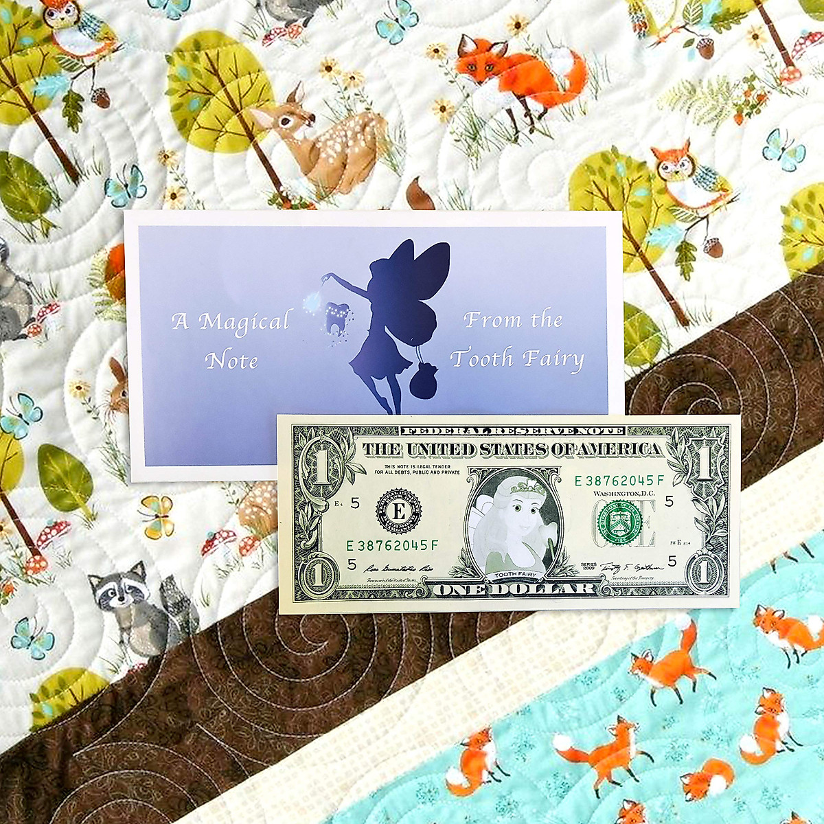 The Official Tooth Fairy Dollar Gift Package: Removable Portrait Seal on Genuine Uncirculated USD. Tooth Fairy Visit Gift Idea. Official Letter from The Tooth Fairy. Lost Tooth Gift