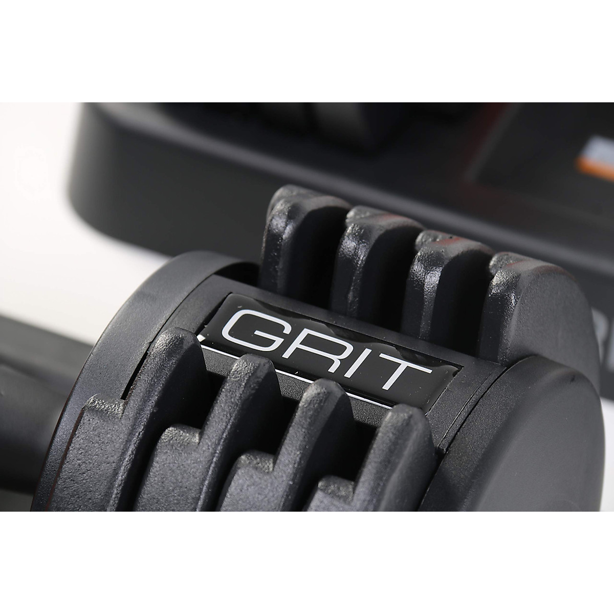 GRIT Adjustable Dumbbells Set - 11 to 55 Lbs Fast Adjusting Dial Weights - Workout Exercise, Strength Training and Core Fitness at Home or Gym for Men and Women - Easy Removable Plates, Tray 2 Pack