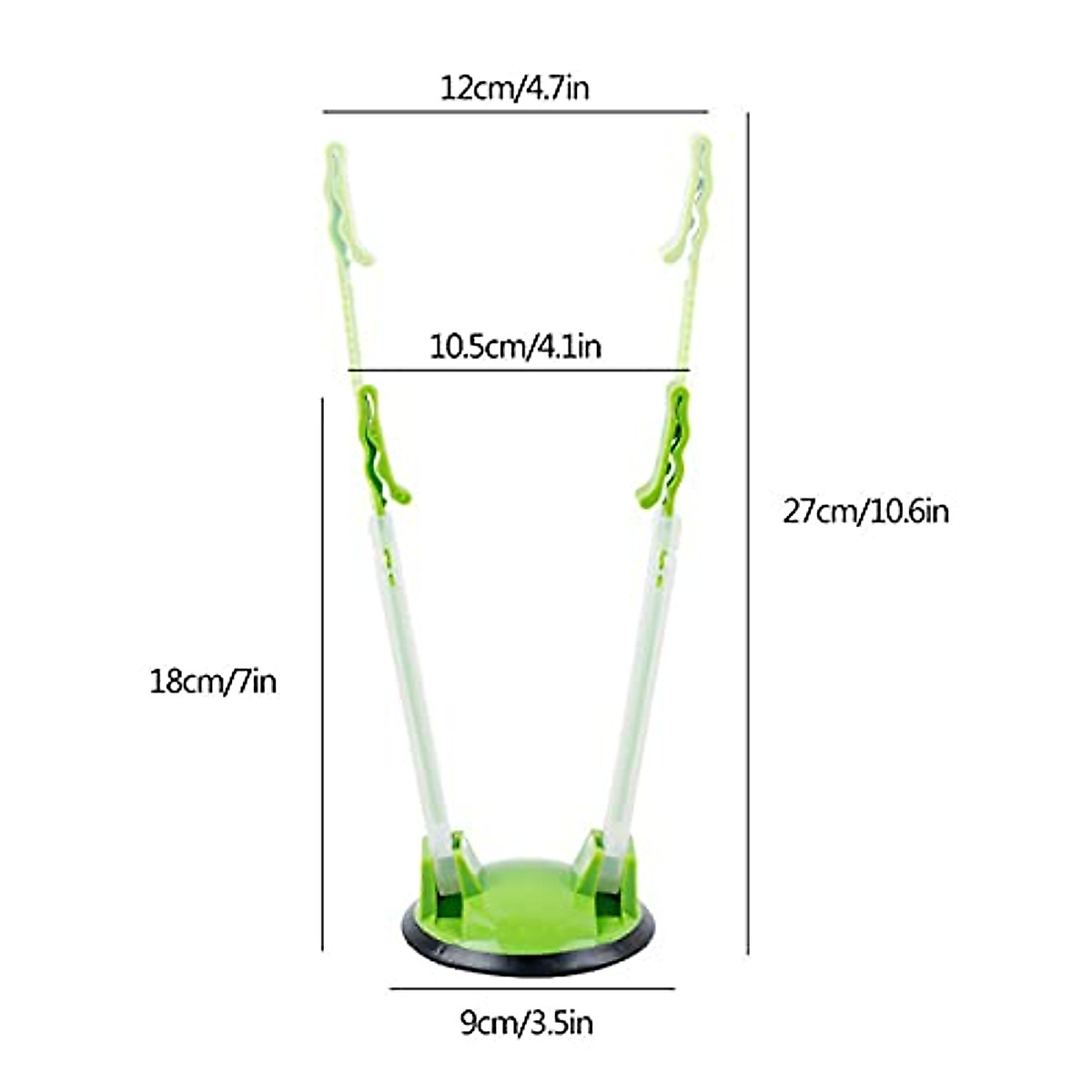 InfantLY Bright Baggy Rack Holder -Sandwich Holder, Food Storage Bags Clip, Best Opener for Freezer & Storage Baggie - Ideal Plastic Kitchen Gadget, No Hassle Cooking Solutions For a Clean Pour