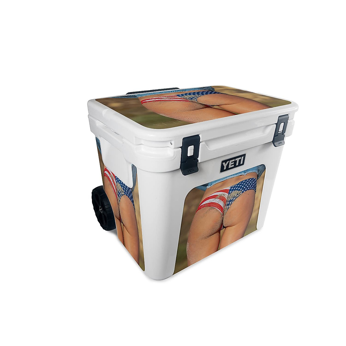 MightySkins Skin Compatible with Yeti Roadie 60 Wheeled Cooler - Sandy Cheeks | Protective, Durable, and Unique Vinyl Decal wrap Cover | Easy to Apply, Remove, and Change Styles | Made in The USA