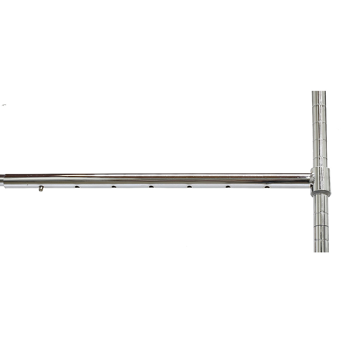 Simple Houseware Adjustable Closet Hanging Rod, Chrome - 2 Pack