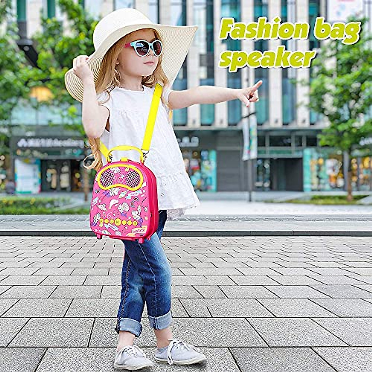 Kids Karaoke Machine with 2 Microphones for Girls Children Singing Machine Toddler Bt Karaoke Music Toy for Birthday