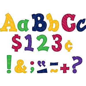 Teacher Created Resources Multicolor Sassy Animal 3-Inch Sassy Font Letters