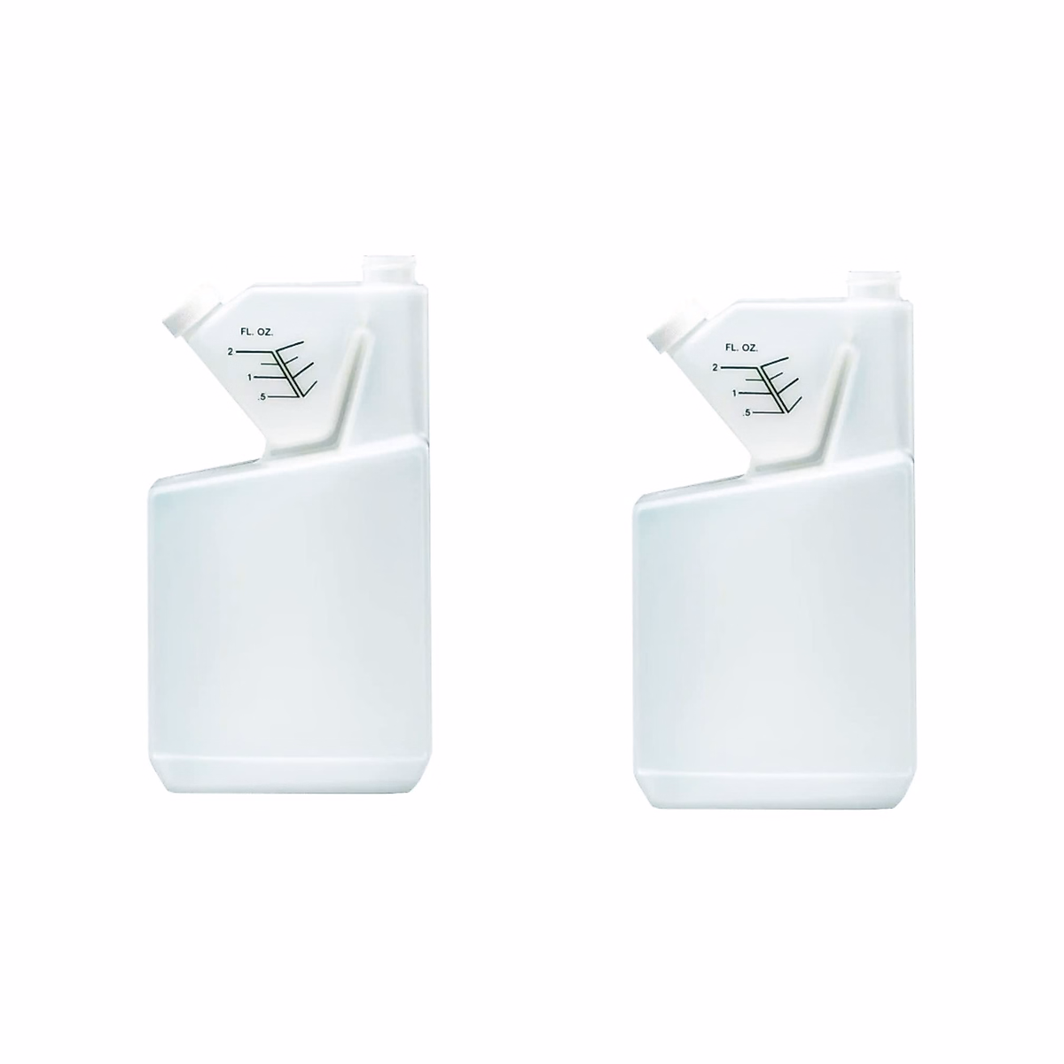 Lot of 2 Plastic 16 OZ Tip N Measure Pour Liquid Twin Neck Liquor Fuel Bottle