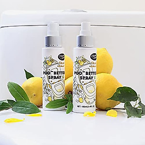 Clean-n-Fresh Toilet Spray, 7 Fl.oz Poo Spray | Up to 800+ Uses, 100% Natural Plant Essential Oil Citrus Scent, Bathroom Deodorizer…