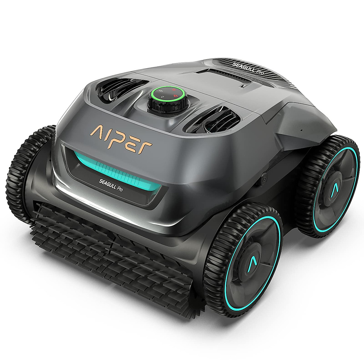 (2023 Upgrade) AIPER Seagull Pro Cordless Robotic Pool Cleaner, Wall Climbing Pool Vacuum Lasts up to 180 Mins, Quad-Motor System, Smart Navigation, Ideal for Above/In-Ground Pools up to 3,200 Sq.ft