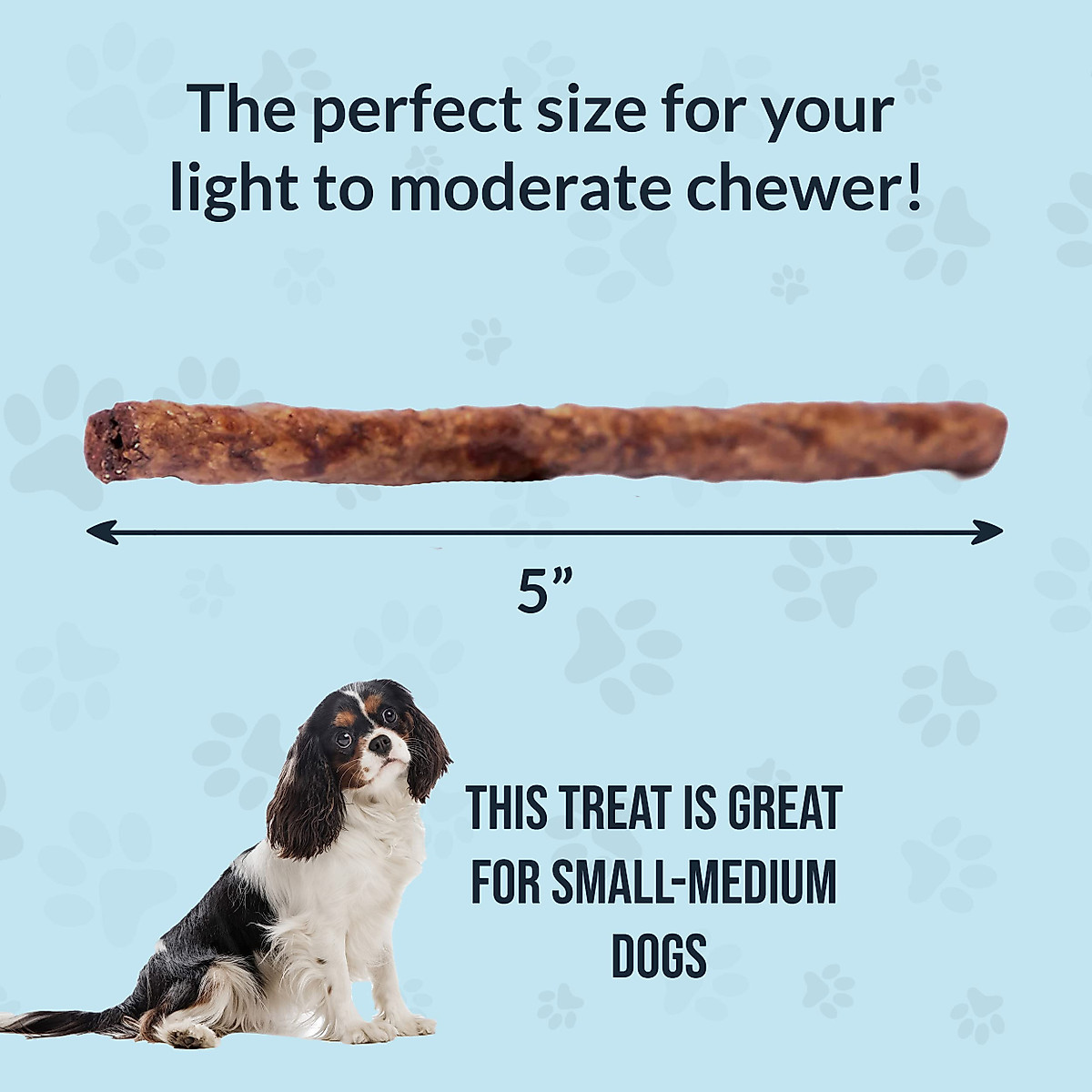 Pawveyor 5" Beefhide Munchy Sticks - 100 Beef-Flavored, All-Natural Granulated Rawhide Dog Chew Sticks for Small Dogs - Great Training Treats for Dogs or Puppy Treats for Small Puppies