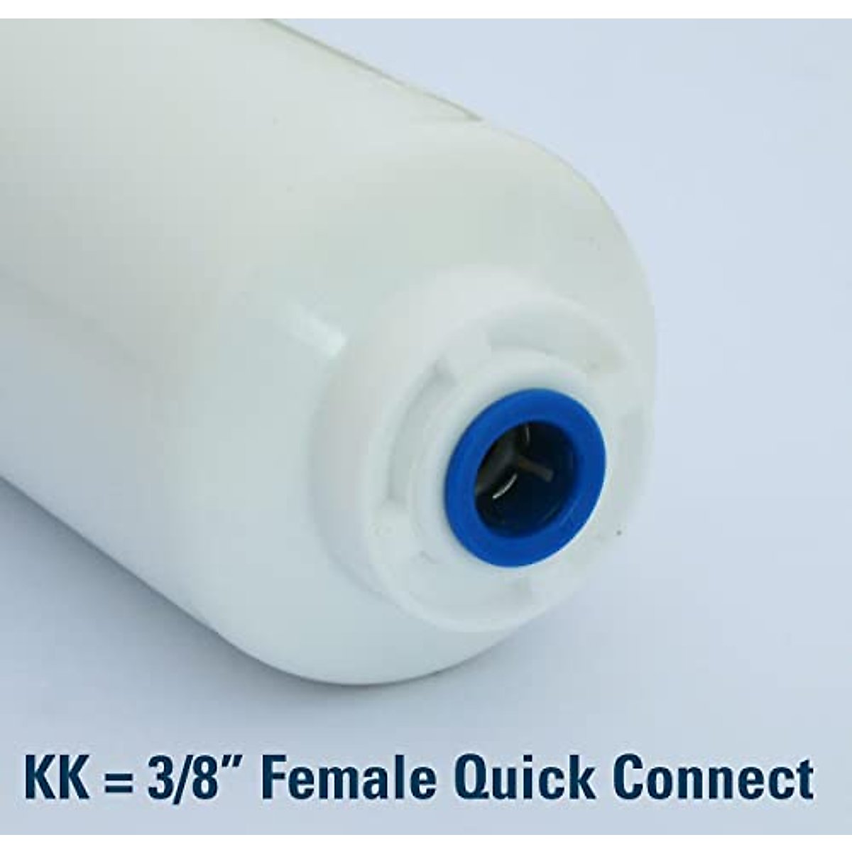 Omnipure K5553 All A520E Nitrate Removal Water Filter Inline 10" x 2.5" with 3/8" OD Quick Connect
