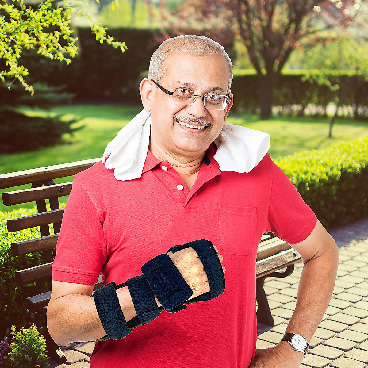 SterlaTech Stroke Hand Brace | Resting Hand Splint RIGHT HAND Large | Corrective Support