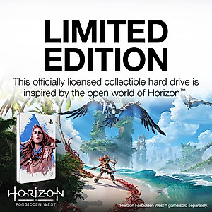 Seagate Horizon Forbidden West Limited Edition Game Drive for PlayStation Consoles, 2 TB, External Hard Drive - USB 3.2 Gen1, Officially-Licensed (STLM2000200)