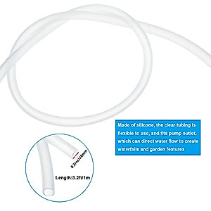 Ganeen 2.0 W 200 L/ H Solar Fountain Pump Solar Bird Bath Fountain with Panel Solar Powered Floating Pump with 5 Nozzles and 3.2 Feet Silicone Clear Tubing for Pond Fountain Garden Water Cycling