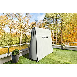 KETTLER Heavy-Duty Weatherproof Indoor/Outdoor Table Tennis Table Cover, Grey (7033-100)