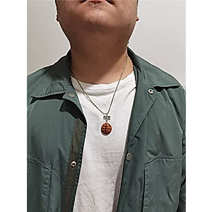 BFF Best Friends Necklace for Women Men Sport Ball Basketball Friendship Necklace Pendant 2 Girls Graduation Gift Jewelry