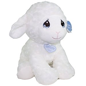 Aurora® Inspirational Precious Moments™ Luffie Lamb Stuffed Animal - Cherished Memories - Enduring Comfort - White 12 Inches