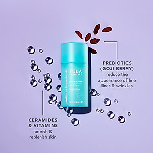 TULA Skin Care Protect + Plump Firming & Hydrating Face Moisturizer - Skincare-First, Daily Ageless Moisturizer, Minimizes the Look of Wrinkles & Fine Lines, 1.6 oz.