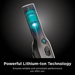 Shark WV201 WANDVAC Handheld Vacuum, Lightweight at 1.4 Pounds with Powerful Suction, Charging Dock, Single Touch Empty and Detachable Dust Cup