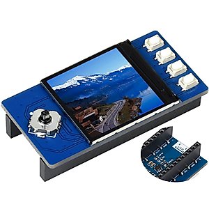 waveshare 1.3inch LCD Display Module for Raspberry Pi Pico, 240×240 Resolution IPS Screen Display 65K RGB Display Color, SPI Interface with 1x Joystick and 4X User Buttons for Easy Interacting