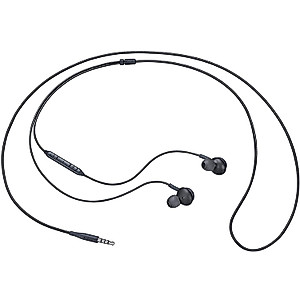ElloGear OEM Earbuds Stereo Headphones for Samsung Galaxy S10 S10e Plus Cable - Designed by AKG - with Microphone and Volume Buttons (Grey)