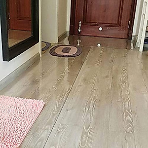 Clear PVC Desk Chair Mat Transparent Plastic Runner Rug, Office Chair Mat for Hard Wood Floors Clear Rectangle PVC Floor Mat Protector Thick 1mm,60/70/80/90/100cm wide,Non Slip Transparent Protector C
