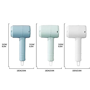 QIUSGE Hand Mixer Electric Eggs Beater Garlic Chopper, Household Small Semi-Automatic Cordless Electric Blender for Kitchen Cooking Baking Cake Egg Cream Yeast Dough (Mint Green)