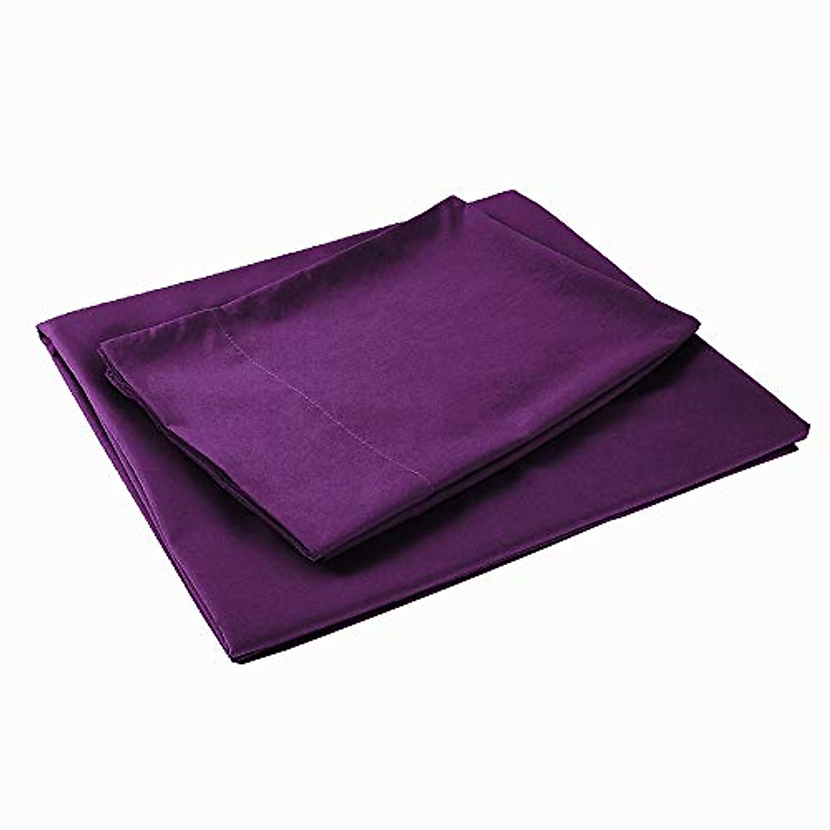 Queen Size Sheet Set - 6 Piece 15 Inches Deep Pocket 1000 Thread Count Bed Sheet Set for Queen Bed Double Brushed Cotton Purple Bedding Sheets & Pillowcases