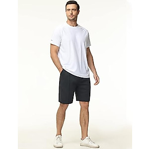 THE GYM PEOPLE Men's Workout Shorts Drawstring Athletic Loose Fit Lounge Sweat Shorts with Pockets Dark Heather Grey