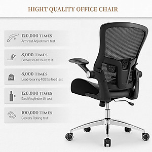 OLYFING Big and Tall Office Chair 400lbs, Heavy Duty Ergonomic Computer Desk Chair, Leather Office Desk Chair for Heavy People with Wide 3D Modeling Foam Seat, Adjustable Lumbar Support and Arms
