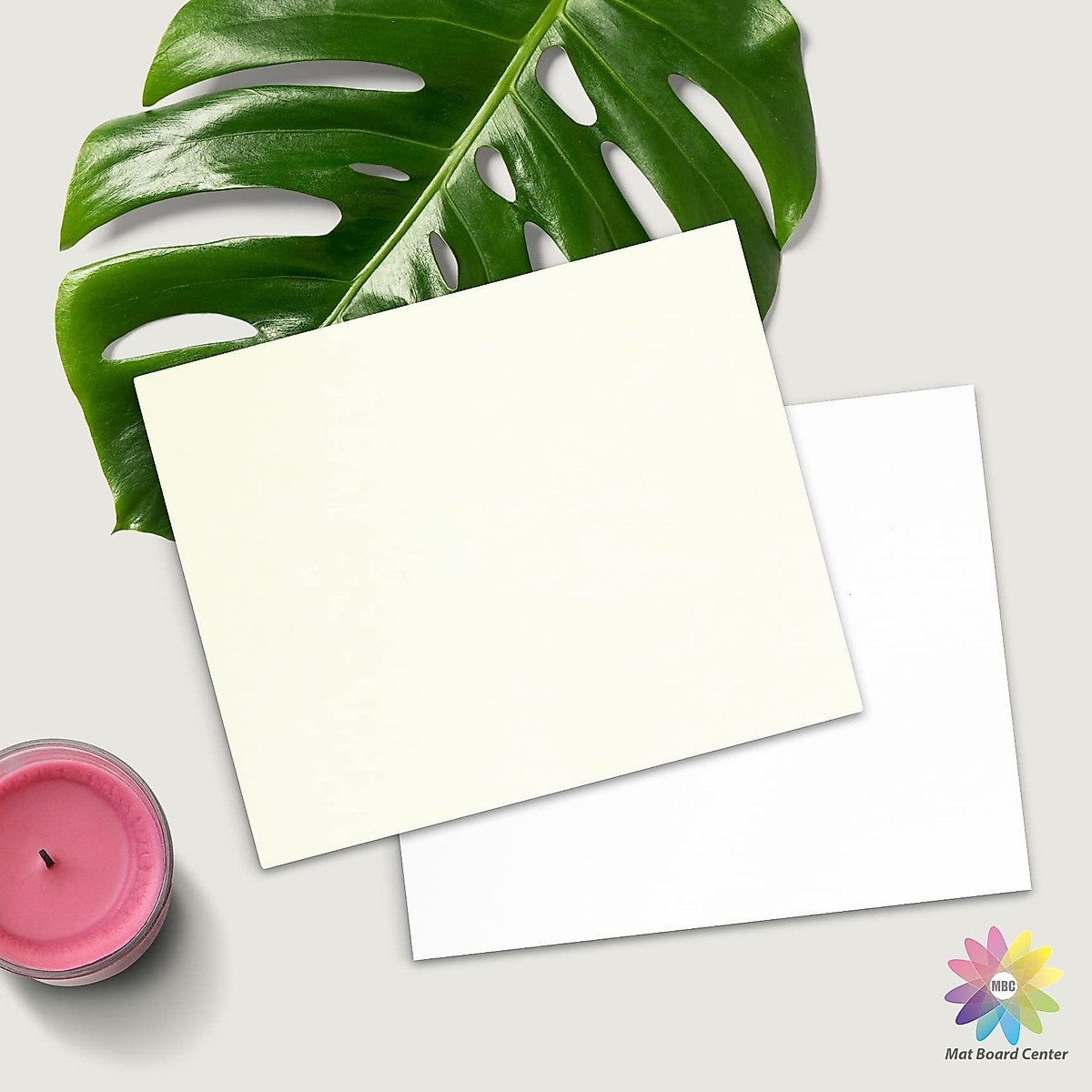 Mat Board Center, 10 Pack 8x10 Picture Backing Boards, Ivory Uncut Matt Boards, Ideal for Pictures/Prints/Frames/Arts