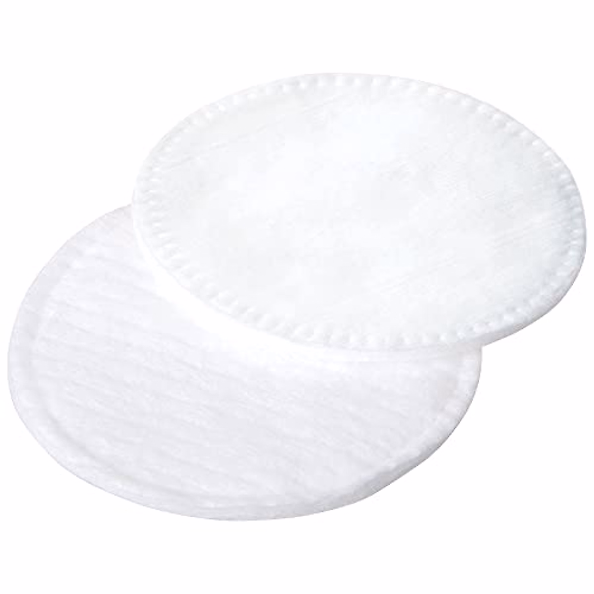 ForPro Professional Collection Pure & Natural Stitched Cotton Rounds for Face, 100% Pure Cotton Makeup Remover Pads, Hypoallergenic, Lint-Free, Vegan & Cruelty-Free, Pack of 4-100 Cotton Pads