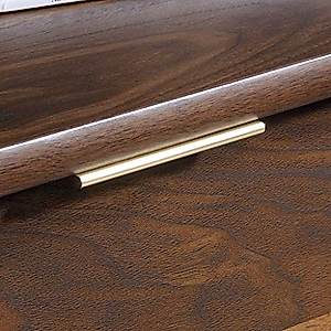 Sauder Clifford Place Credenza, For TV's up to 46", Grand Walnut finish