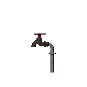 Creative Co-Op Rustic Metal Faucet Paper Towel Holder