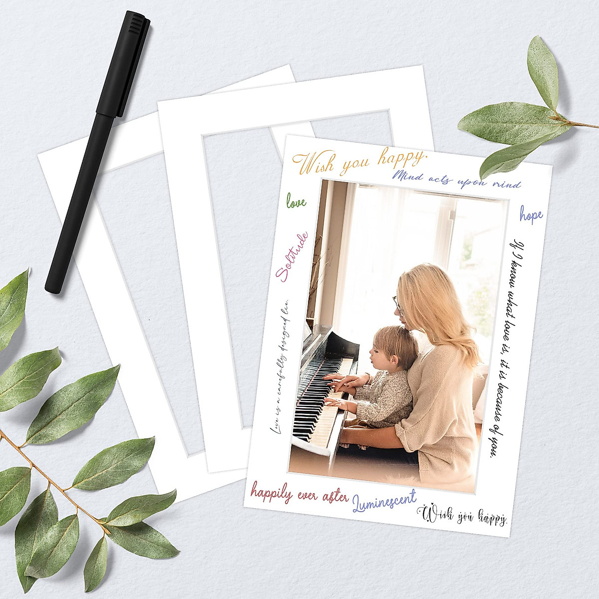 Golden State Art, Pack of 25, Acid-Free White Pre-Cut 5x7 Picture Mat for 4x6 Photo with White Core Bevel Cut Frame Mattes