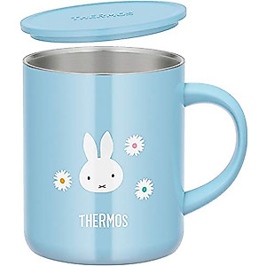 Thermos JDG-350B LB Vacuum Insulated Mug, 11.8 fl oz (350 ml), Miffy Light Blue
