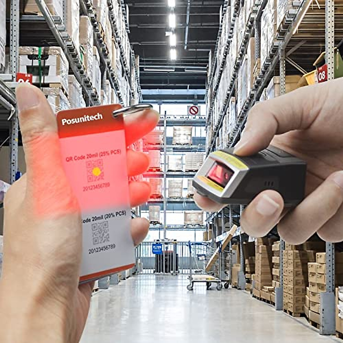 Posunitech GS02 Wearable 2D Glove Barcode Scanner for Warehouse