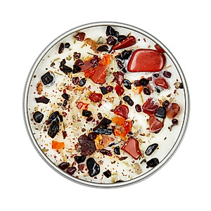 Dragons Blood Candle by New Moon Beginnings - Protection & Grounding - Herb, Flower, & Crystal Candles - Aromatherapy Soy Candle - 8oz Tin