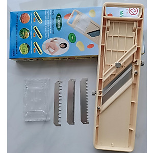 Handheld Mandoline Slicer for Kitchen, Mandoline Food Slicer for Kitchen, Japanese Style Mandoline Slicer, Mandolin,Vegetable Slicer, Carrot Slicer, Cucumber Slicer, Cabbage Slicer…