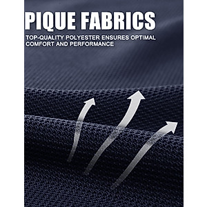 MAGCOMSEN Navy Blue Polo Shirts for Men T Shirts Short-Sleeve Hiking Shirts Hunting Shirt Tactical Shirts Navy L