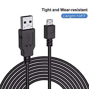 Ancable 10-Feet Micro USB Power Cable Cord for Roku Express, Roku Streaming Stick, Roku Premier, Replacement USB Power Cable Cord for Fire TV Stick, Not Compatible with Roku Streaming Stick+ and Ultra