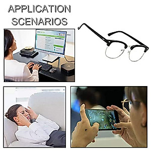 BAIWANLCH Blue Light Glasses for Women Blocking Blue Light Glasses Men Clear Lens Vintage Metal Frame Retro Eyeglasses Anti Glare Glasses for Work, Playing Games, Playing Computer Glasses Men