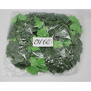 ALIERSA 12 Strands-94ft Artificial Shrubs Vines Creeper Green Ivy Silk Leaves Wreath for Wedding Home Outdoor Garden Office Wall Cover Decoration