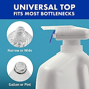 The Magic Tap Automatic Drink Dispenser - Hands-Free Beverage Dispenser for Fridge - Perfect for Milk, Juice - Gifts for Women & Men - 1 Pack, White