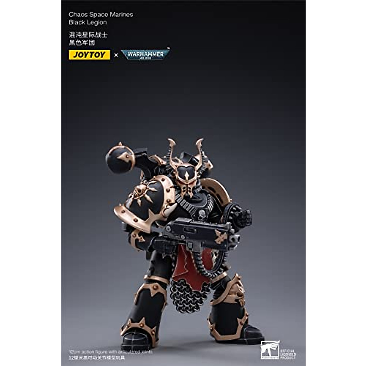 HiPlay JoyToy × Warhammer 40K Officially Licensed 1/18 Scale Science-Fiction Action Figures Full Set Series -Black Legion Chaos Space Marine C