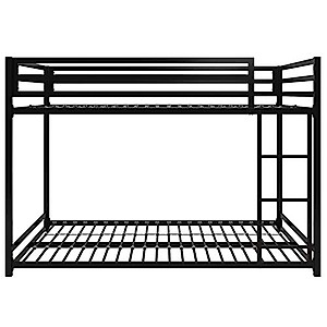 DHP Mabel Full Over Full Metal Bunk Bed in Black