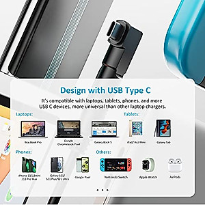 Belker 90W Universal Laptop Charger AC Adapter Power Cord with USB C Replacement for Dell HP Acer Asus Lenovo IBM Toshiba Samsung Google MacBook Pro Fujitsu Notebook Ultrabook Chromebook