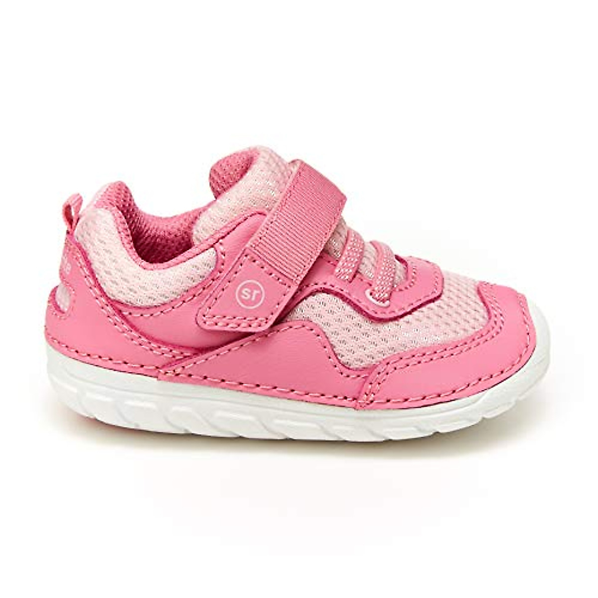 Stride Rite baby boys Soft Motion Rhett Sneaker, Pink, 5 Toddler US