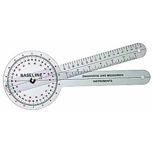 Baseline Plastic 360 Degree ISOM Goniometer, 12" Length