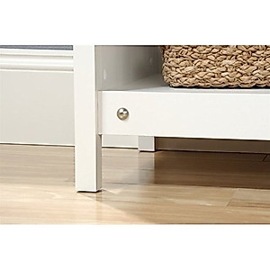 Sauder Adept Storage Credenza, Soft White finish