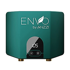 ANZZI Envo Anzzi Electric Tankless Water Heater 3.5 KW at 120 Volts Instant Hot Water Small Enough to Install Anywhere - For for any bathroom sink or kitchen sink | WH-AZ035-M1