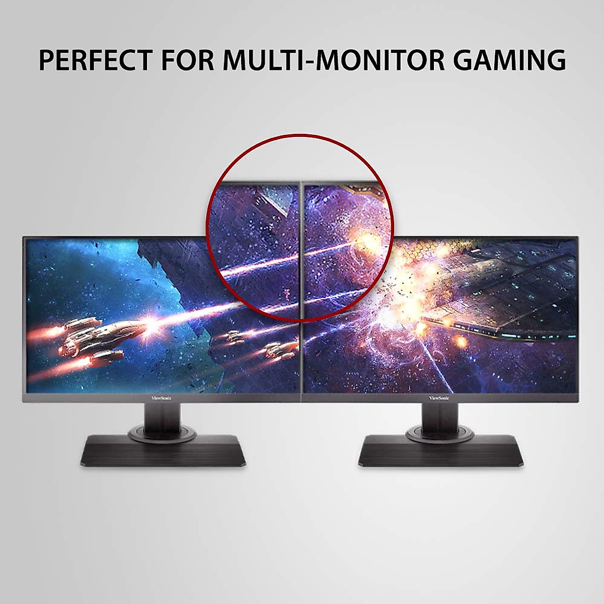 ViewSonic XG2405 24 Inch 1080p 1ms 144Hz Frameless IPS Gaming Monitor with FreeSync Premium Eye Care Advanced Ergonomics Mode HDMI and DP for Esports (Renewed)